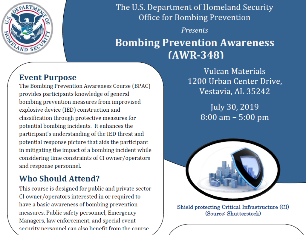 Department of Homeland Security Bomb Detection and Threat Management ...
